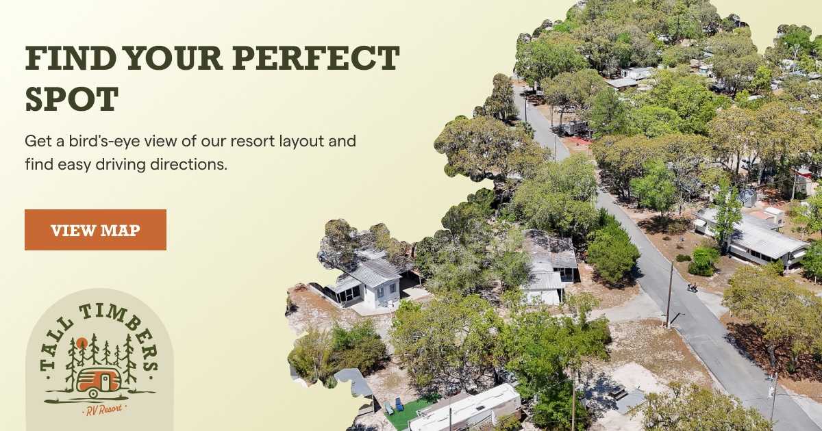 Park Map | Tall Timbers MH & RV Resort | Directions & Layout